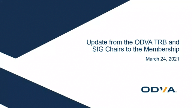 ODVA TRB and SIG Chairs Updated Membership During March 24 Virtual ...